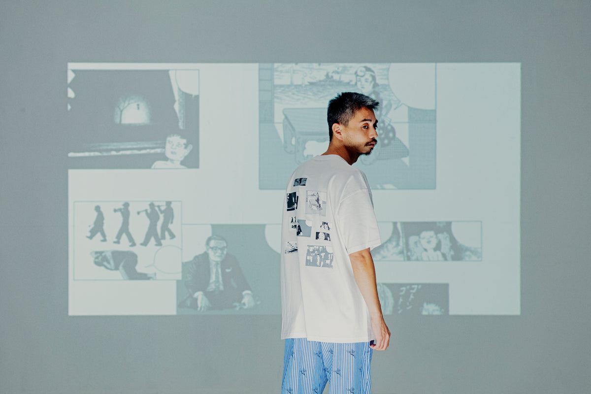 NEMES × POWERHOUSE "1968 NEJI-SHIKI COLLAGE T-SHIRT" WHITE – POWER ...